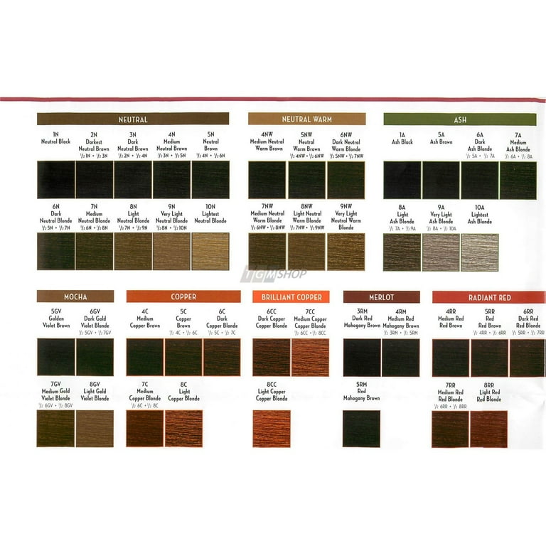 Scruples Color Chart