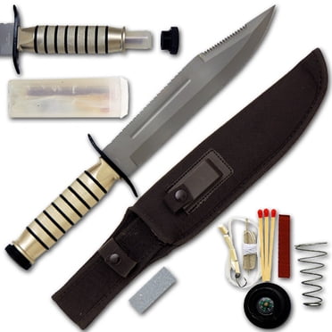 Maxam Fixed Blade Survival Knife - Walmart.com