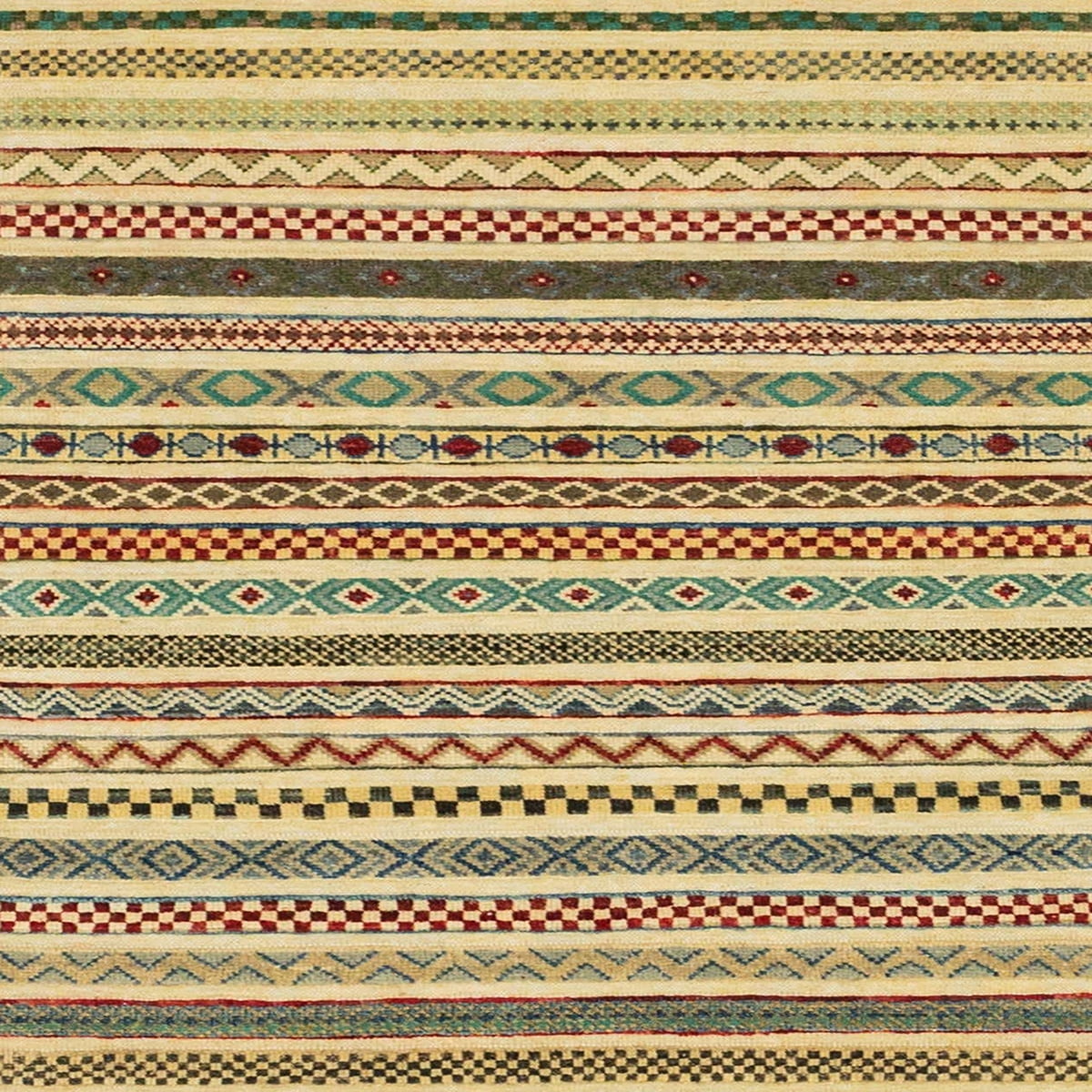 Ahgly Company Indoor Square Abstract Chrome Gold Yellow Abstract Area ...