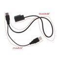USB 2.0 Type A To 13Pin(7+6) SATA Adapter Cable External Power For CD ...