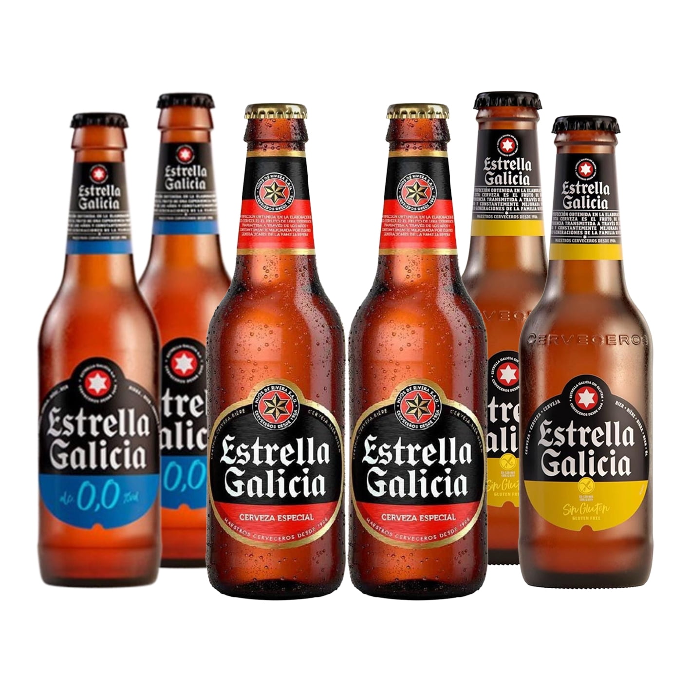 Six Pack Cerveza Estrella Galicia Mix 330 Ml Estrella Galicia Cerveza ...