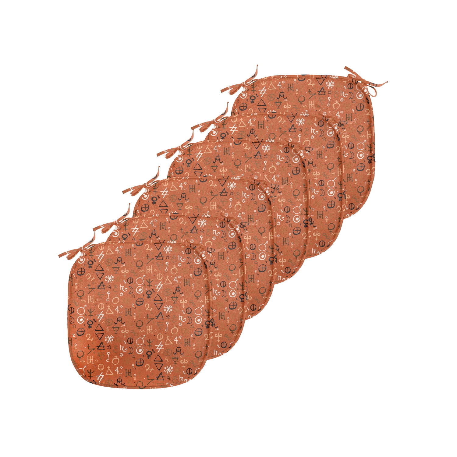 Occult Chair Seating Cushion Set of 6, Diverse Western Aztec Alchemy ...