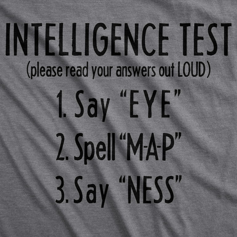 Funny Intelligence Test