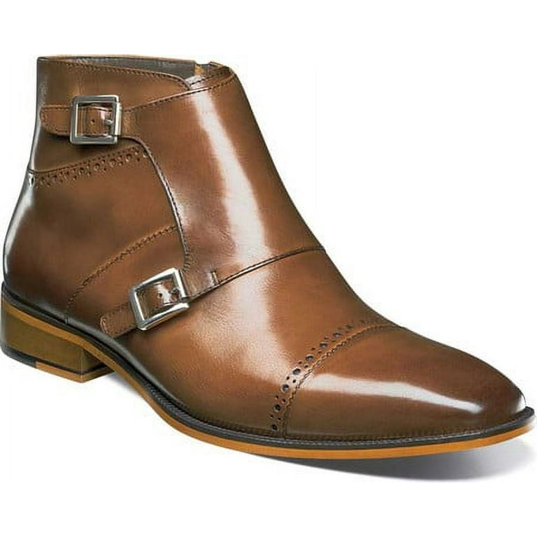 Men's Stacy Adams Kason Double Monk Strap Ankle Boot - Walmart.com