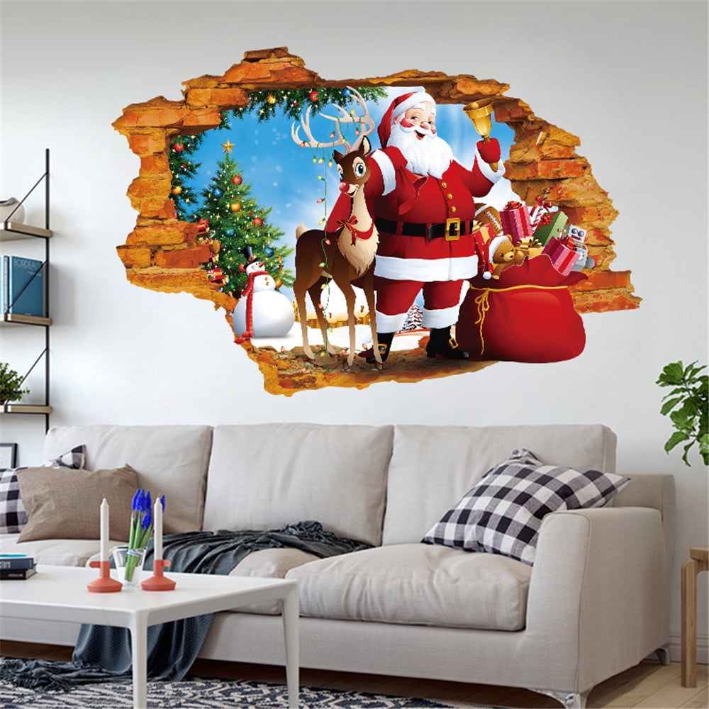 Click here for Egnmcr Wall Stickers  Cute Stickers 2018 Merry Chr... prices