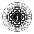 Personalized Round Self-Inking Rubber Stamp - Jones Monogram - Walmart.com