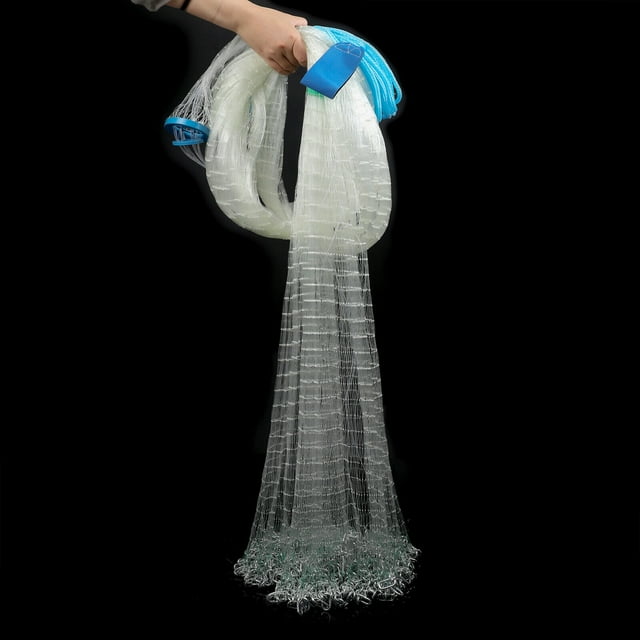 10Ft/12Ft/16Ft/30Ft Hand Cast Fishing Mesh Saltwater Bait Drawstring ...