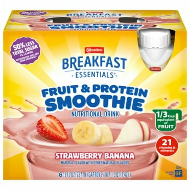 Carnation Instant Breakfast Powder, Strawberry, 10 Pk/1.26 Oz.Packets ...