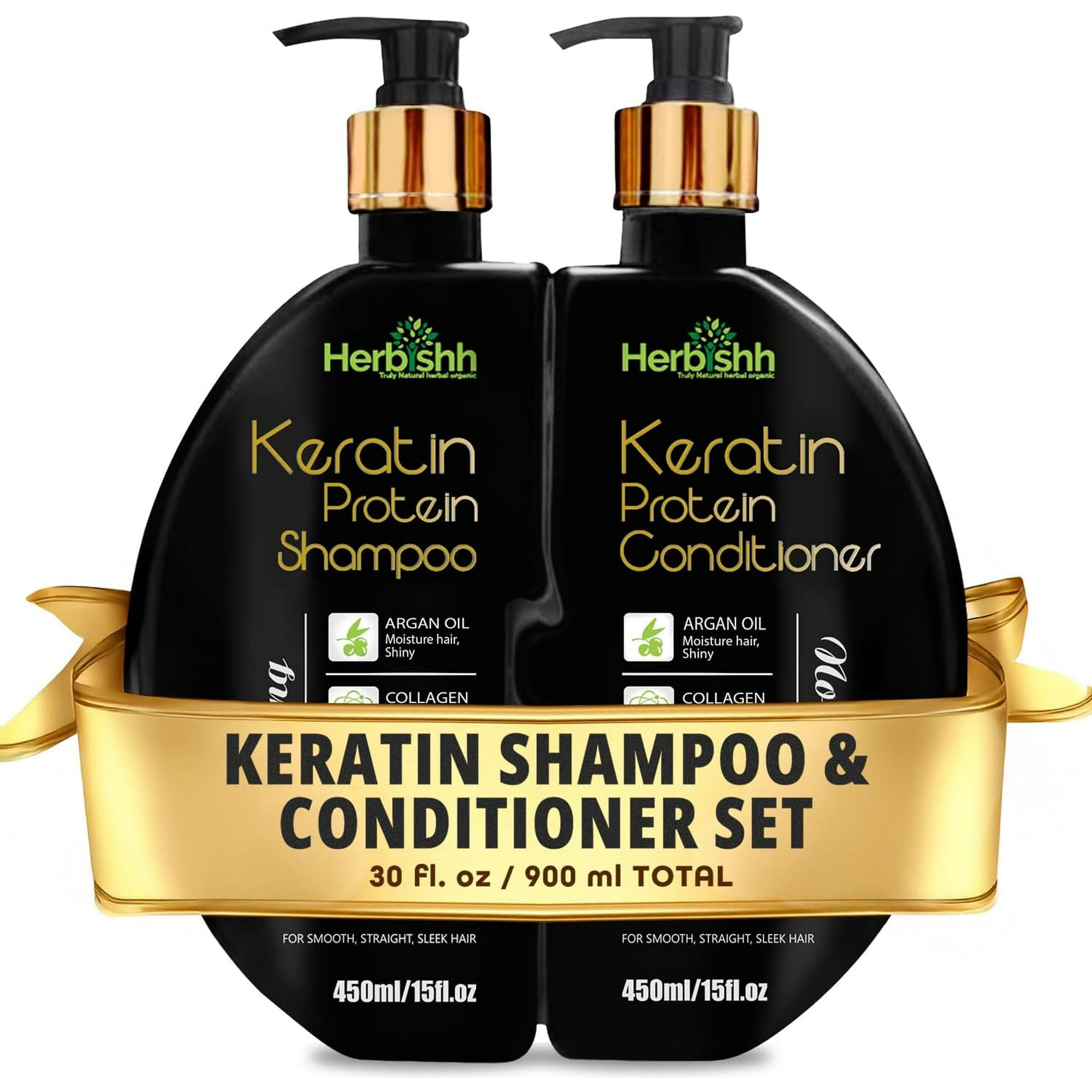 Click here for Herbishh Keratin Shampoo And Conditioner Set - Hyd... prices
