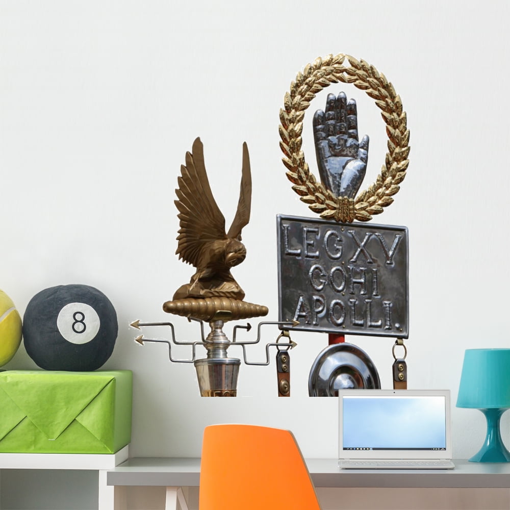 Roman Legion Plaque Roman Wall Decal by Wallmonkeys Peel and Stick ...