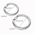3 Pcs Metal Circular Rings Keyring C-type Key Holder Stainless Steel ...