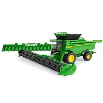 John Deere Diecast Model Farm Toy Set with Ford F350 Flatbed Hauler and ...