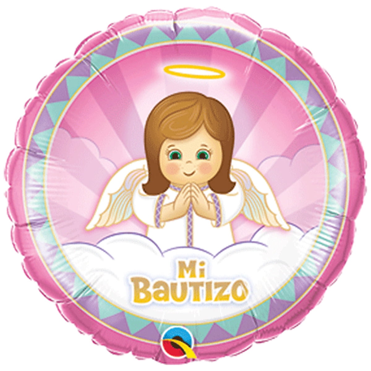 18" Bautizo Angel " Mi Bautizo " Theme Pink Foil / MylarBalloons ( 2 ...
