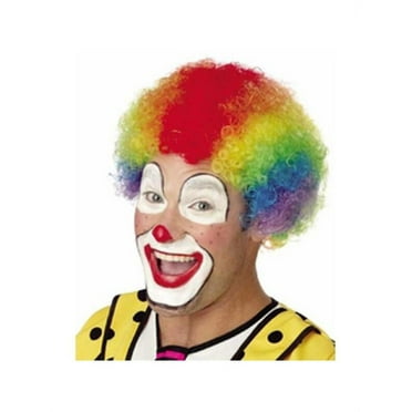 Evil Clown Bozo Adult Costume Wig - Orange - Walmart.com