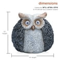 Alpine Corporation 13-inch Plastic Solar Powered Owl Outdoor Statue ...