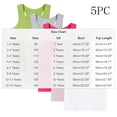 Avrnliq 5-Pack Kids Unisex Racerback Tank Tops 100% Cotton Soft Basic ...