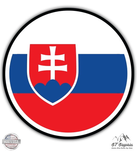 Slovakia Flag - 12" Vinyl Sticker Waterproof Decal - Walmart.com