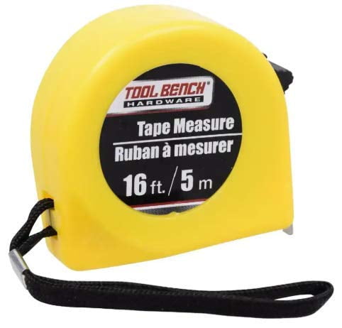 Tool Bench Hardware Pocket Size Tape Measure - 16 feet - Walmart.com