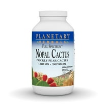 Planetary Herbals Nopal Cactus Supplement, Full Spectrum, 1000mg, 60 ...