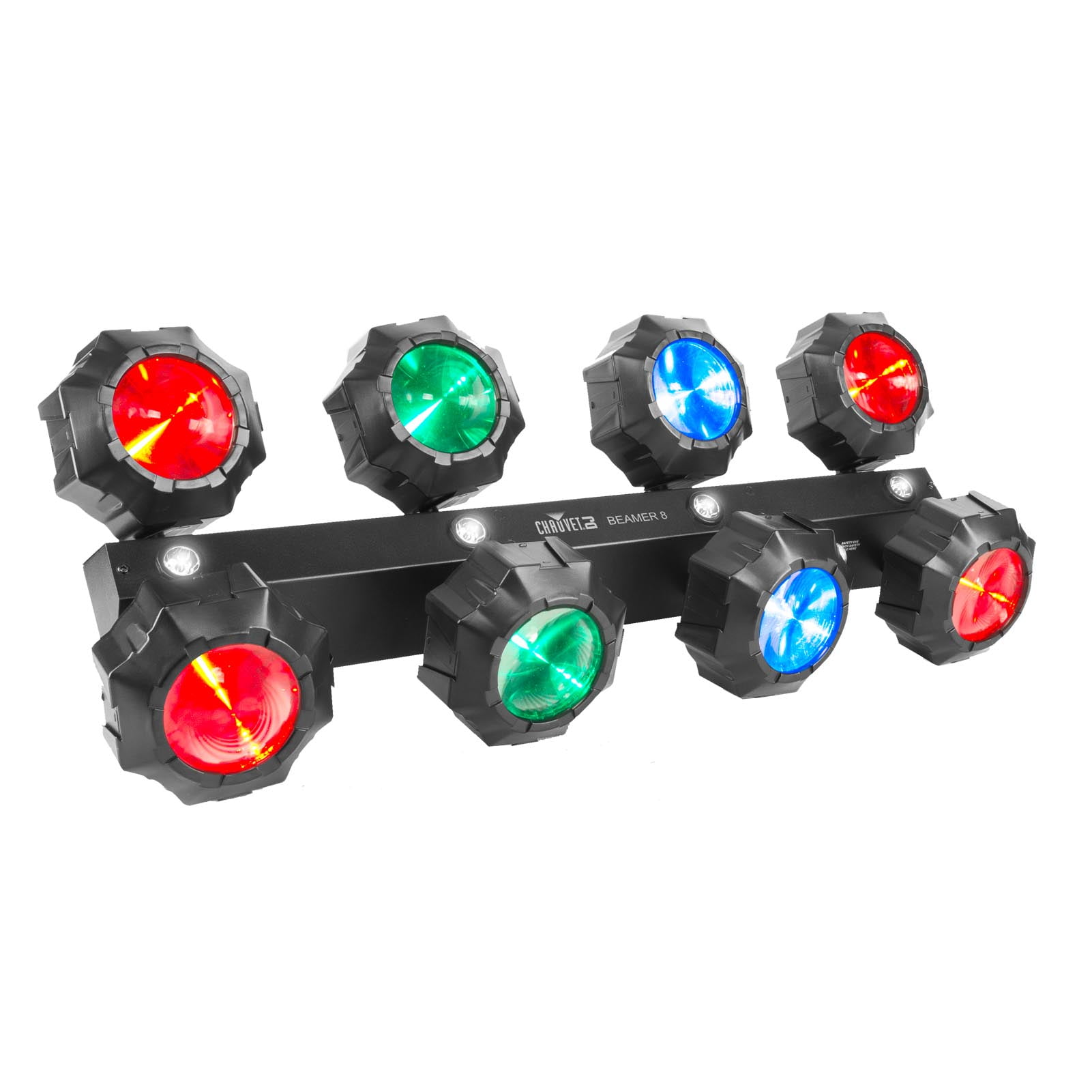 Chauvet DJ Beamer 8 2-in-1 DMX Adjustable RGB Beams LED Light Effect w ...
