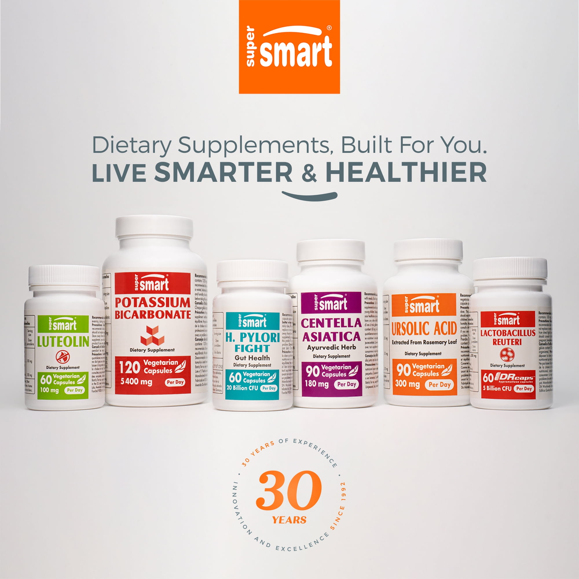 Supersmart Bacillus Subtilis Probiotic Supplement - 60 DR Capsules in ...