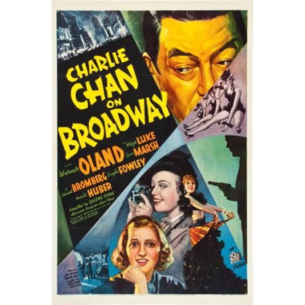 Charlie Chan On Broadway Movie Poster Metal Sign 8inx 12in Metal Print ...