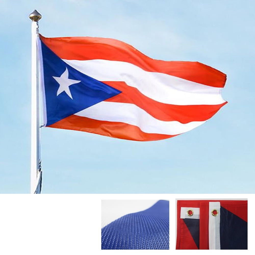 Puerto Rico Flag 3'x5' Banner Country Brass Grommets High Quality Heavy ...