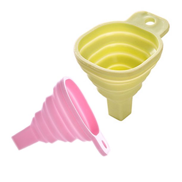 Mini TPR Foldable Collapsible Funnel Soy Sauce Drink Hopper funnel ...