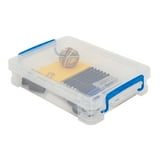 Advantus Super Stacker Clear Plastic Storage File Box, Document ...