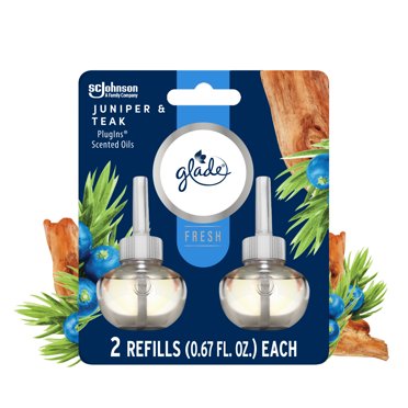 Glade PlugIns Scented Oil, Air Freshener, First Frost, 0.67 oz, 2 Count ...