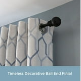 Kenney Bryce Decorative Steel Bay Window Double Curtain Rod, 78-144 ...