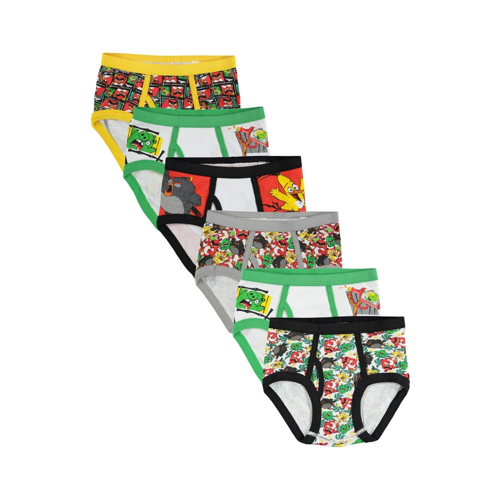 Angry Birds - Angry Birds, Boys Underwear, 5 Pack Briefs (Little Boys ...
