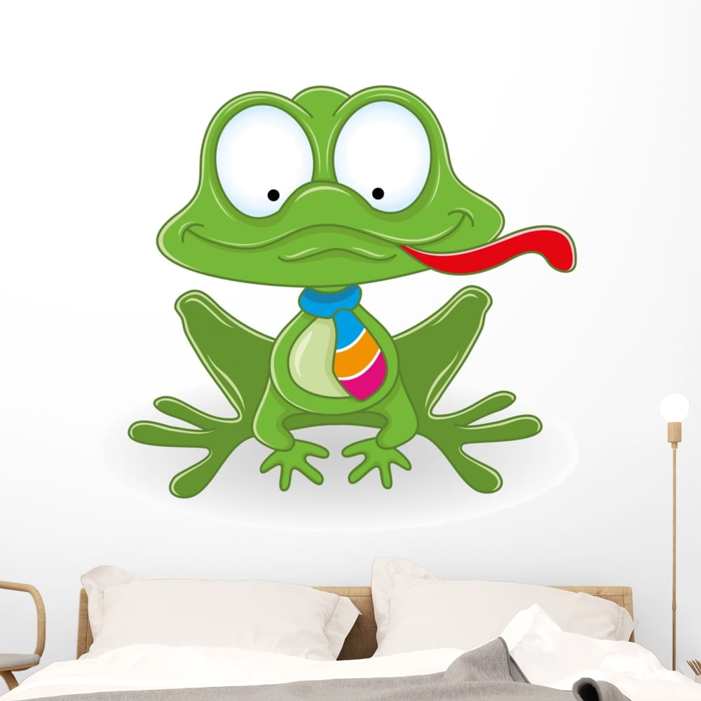 Frog Wall Decal by Wallmonkeys Peel and Stick Graphic (48 in W x 44 in ...