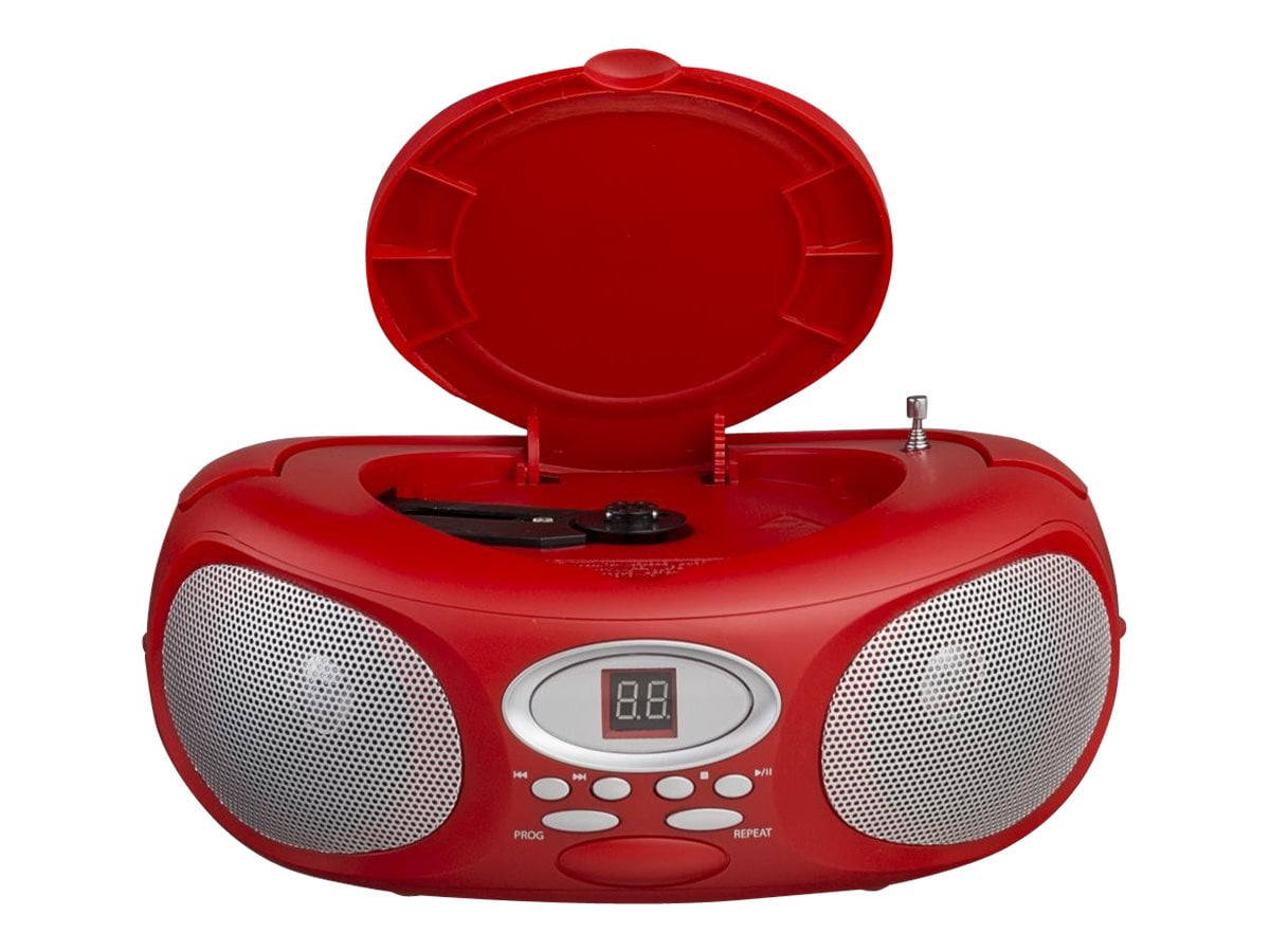 Riptunes CDB220 - Boombox - red - Walmart.com