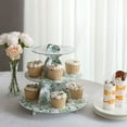 BalsaCircle 3 Green Tiers Floral Print 11" Cake Cupcake Stand Party ...
