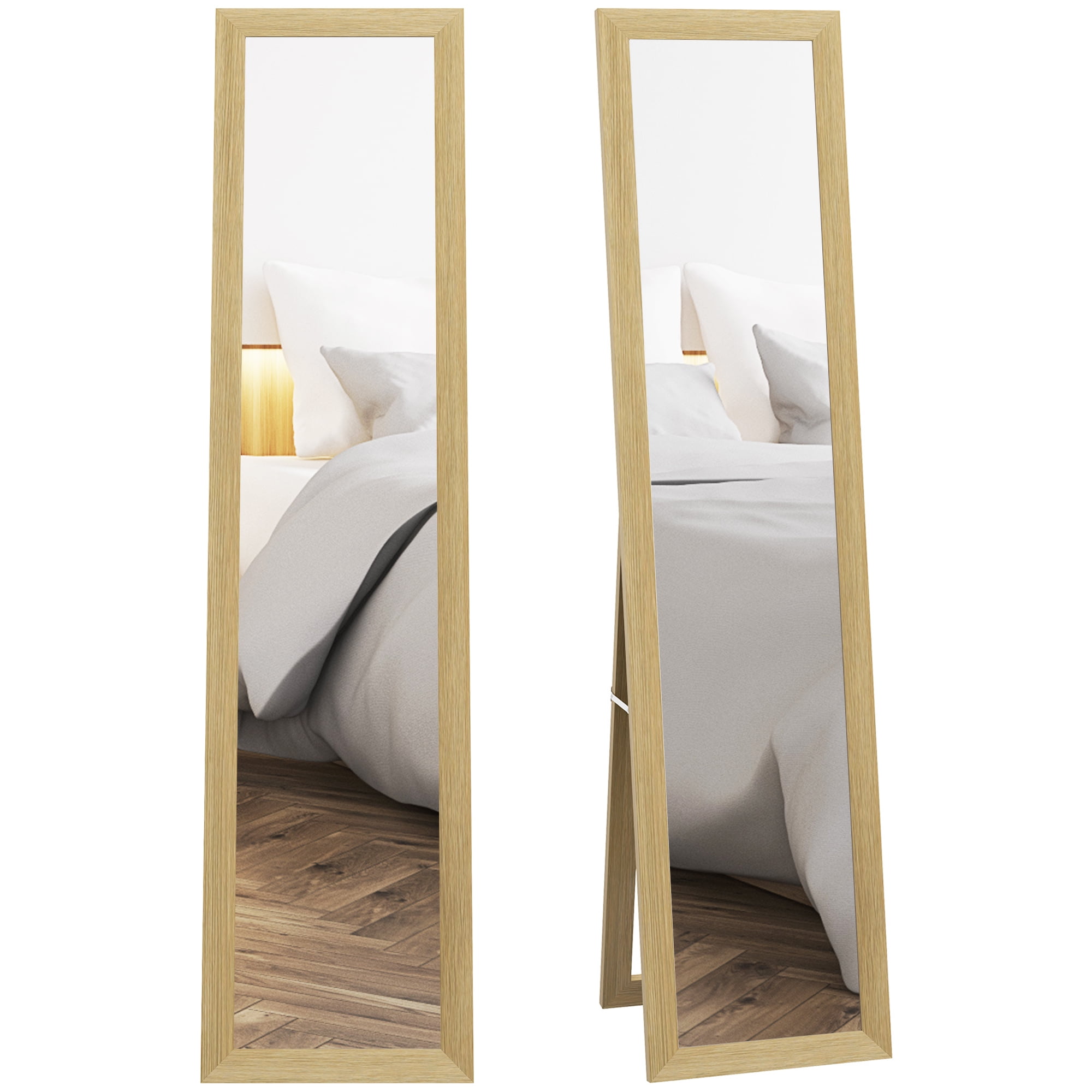 Click here for Homcom Full Length Mirror  Farmhouse Wall Mirror... prices