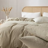 ZOVAN King Size Duvet Cover Set, 100% Washed Cotton, Super Soft ...
