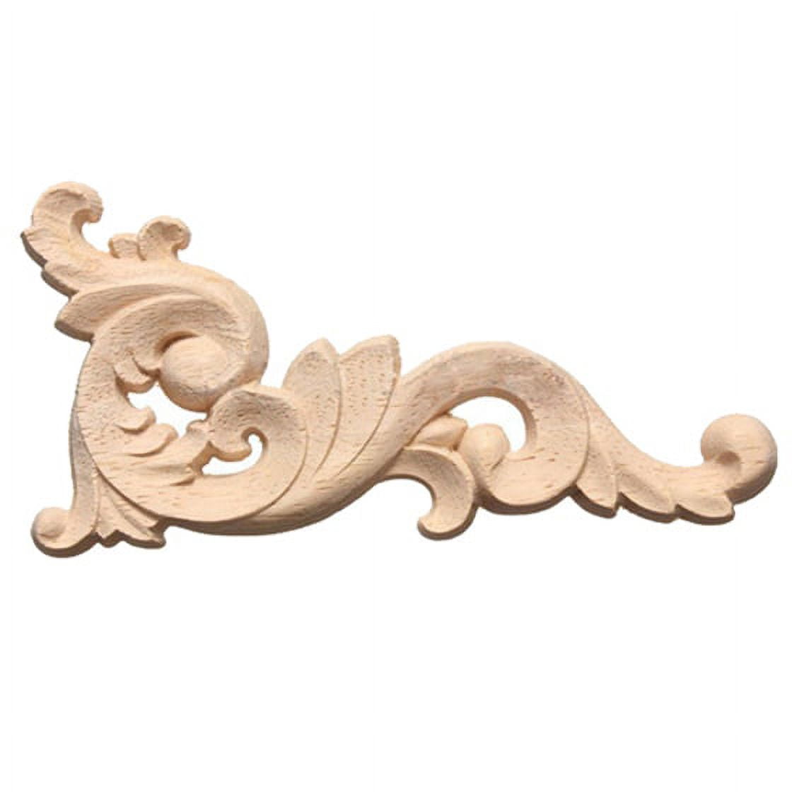 Wood Carved Decal Corner Onlay Applique Door Wall Decor 12*6cm ...