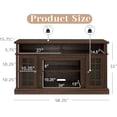 YANGLI 58" Traditional American Country Style TV Stand for TV Up to 65 ...