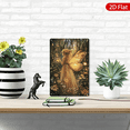 8x12 Inch Metal Wall Art, Vintage Fairy in Enchanted Forest Floral ...