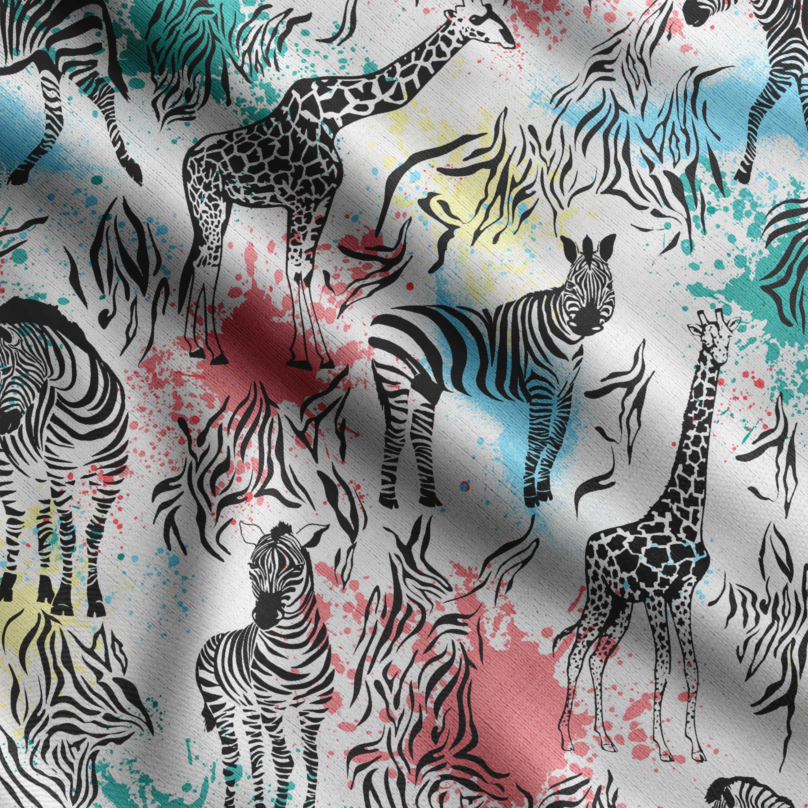 Soimoi Animals Print,Cotton Cambric, Quilting Fabric Sold by The Yard ...