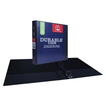 Cardinal Check Binder Seven-Ring D-Ring Reference, 1" Cap, Black ...