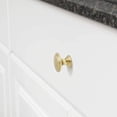 Button Mushroom Cabinet Knob, 1.25-inch Diameter, Golden Champagne, 10 ...