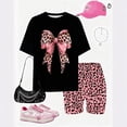 Jamsmile Toddler Girls Outfits Sets Short Sleeve Leopard Print Tops And ...