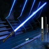 Qenwkxz 2pcs Lightsaber Light Up Saber Retractable LED with Realistic ...
