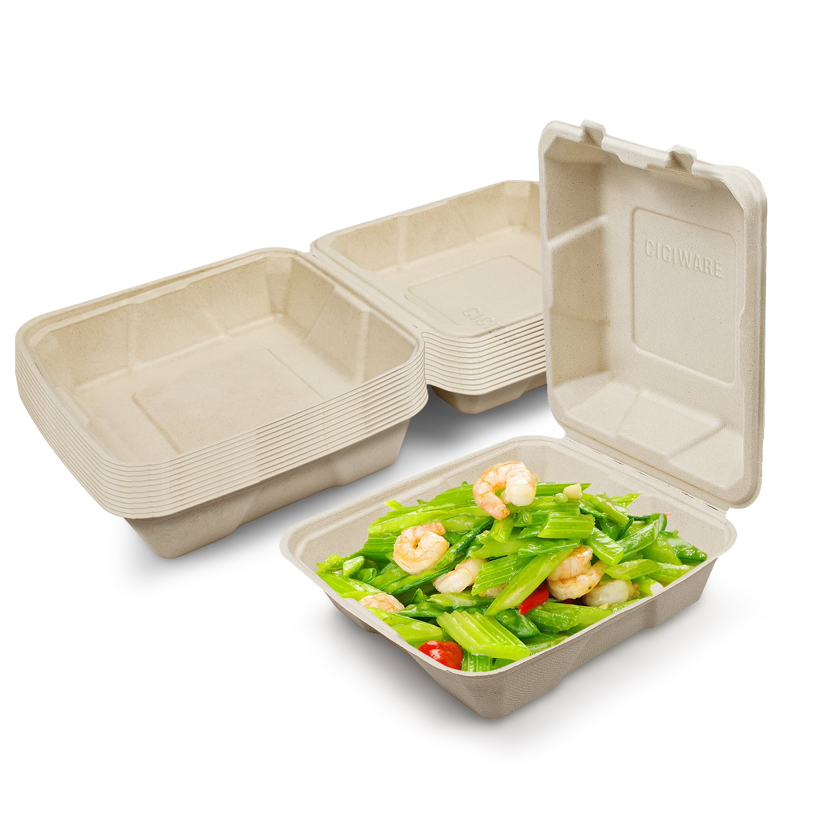 Biodegradable, Grease-Resistant 8-Inch Fold-Up Lunchbox X10-. - Walmart.com