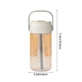 Cinvoph Water Bottle With Handle And Straw, Portable Reusable Cup For ...
