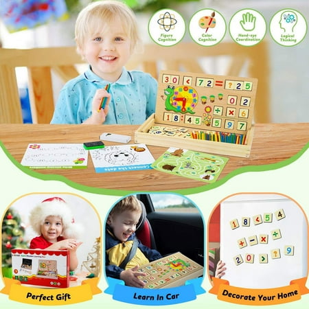 Sruiluo lenbest Math Learning Box Educational Toys Scientists Wooden ...