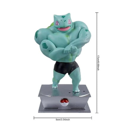Anime Action Figure Buff Pikachu Figure Statue Figurine Bodybuilding ...