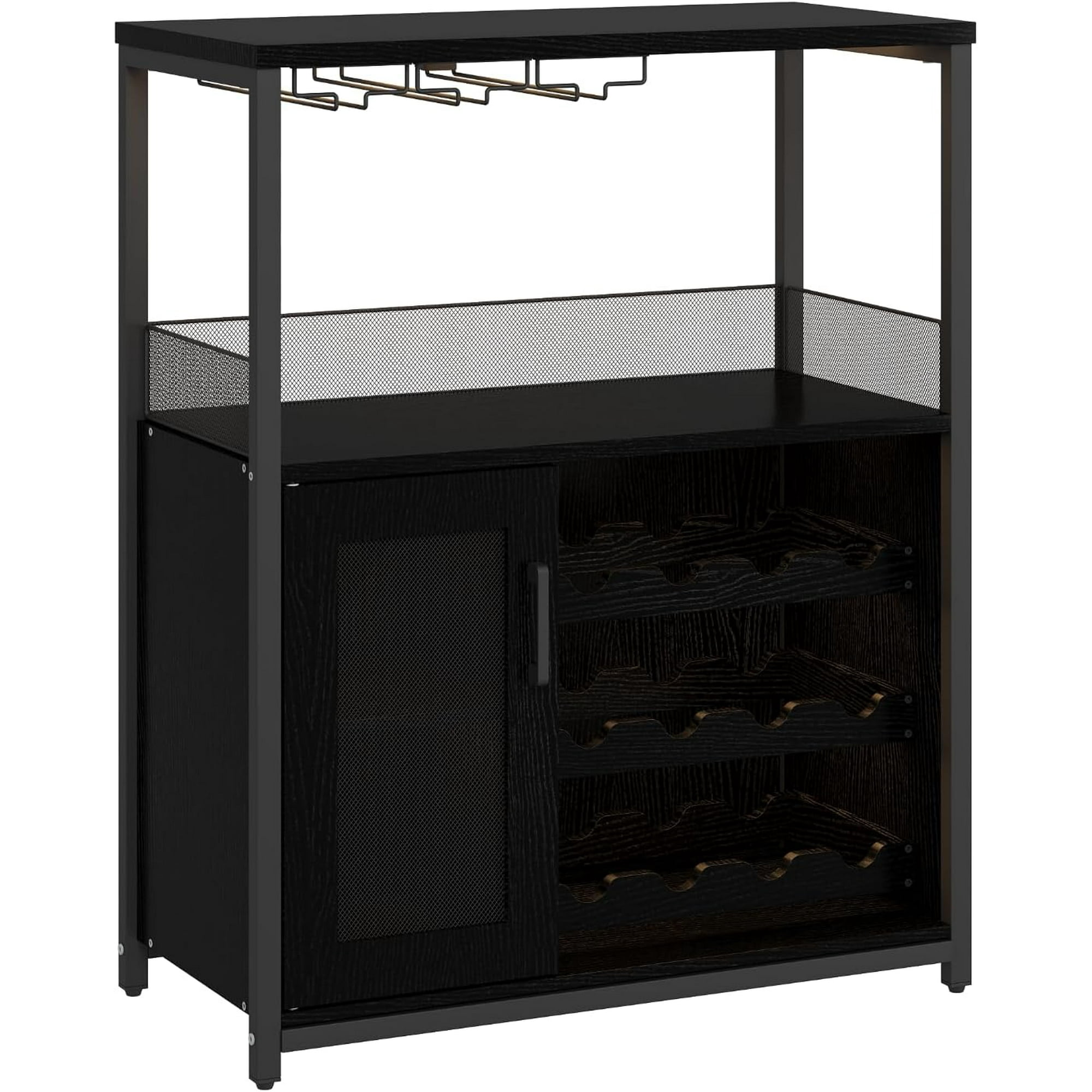 Click here for Royalbelle 3-Tier Wine Bar Cabinet With Led Lights... prices